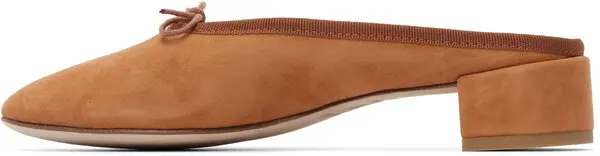 Repetto Camille Mules With Bow Detailing - Cinnamon