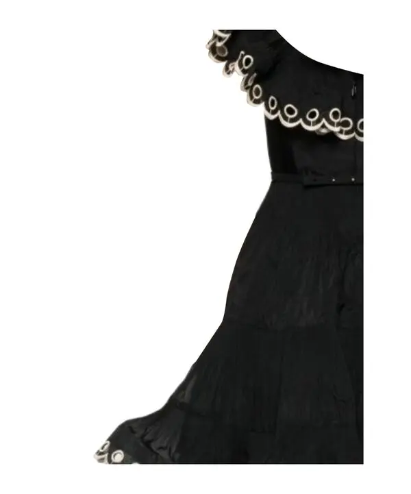 Zimmermann Ruffled Trim Tiered Dress