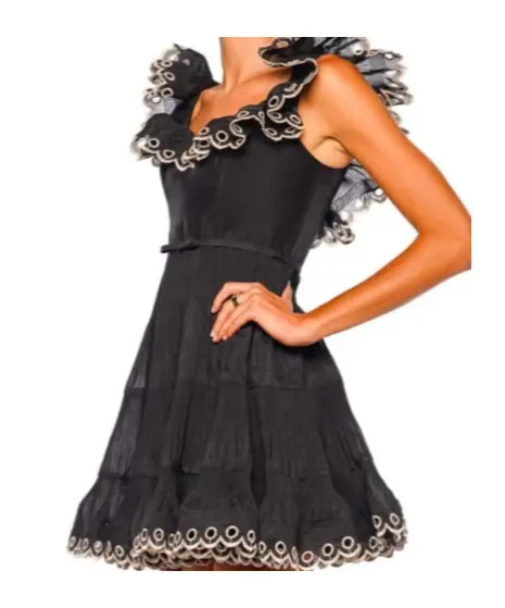 Zimmermann Ruffled Trim Tiered Dress