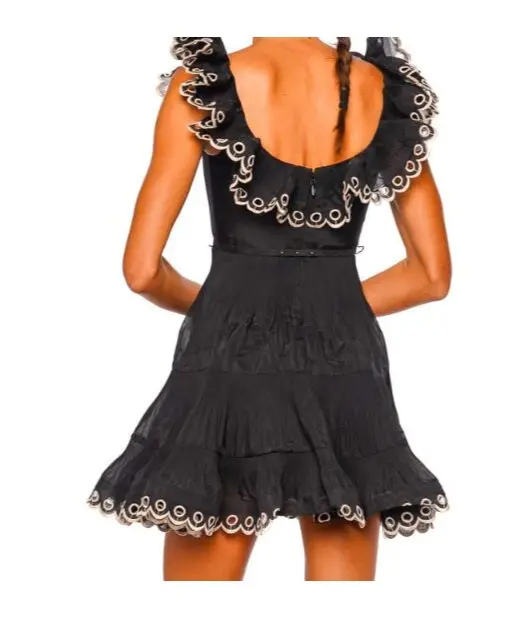 Zimmermann Ruffled Trim Tiered Dress