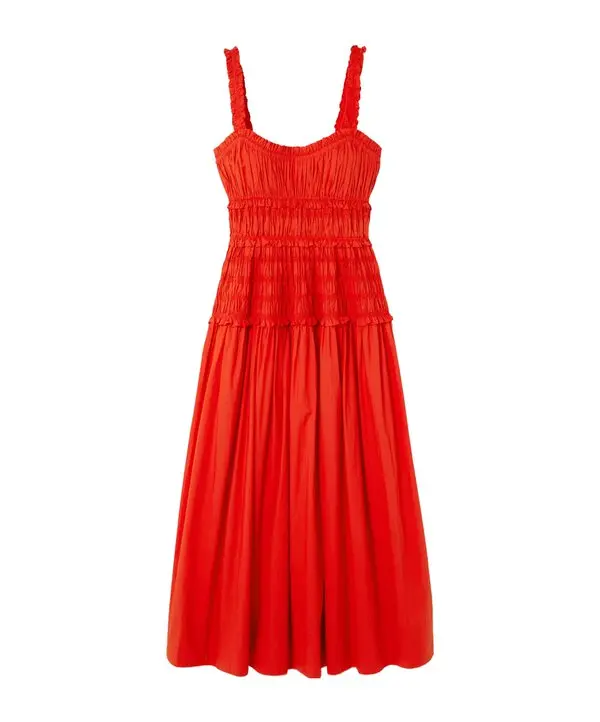 DÔEN Marianne Midi Dress - Rouge