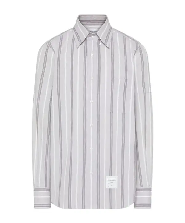Thom Browne Madras Armband Striped Shirt