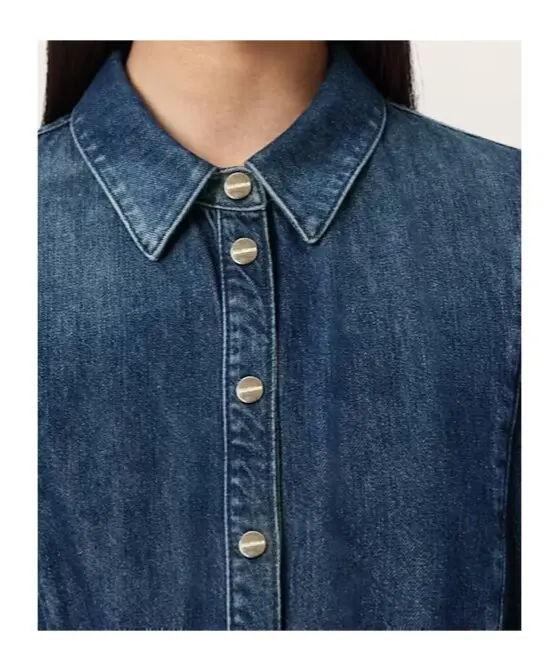 ALLSAINTS Arlo Denim Mini Dress - Mid-indigo