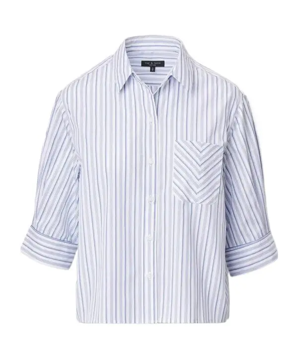 RAG  BONE Rag & Bone Striped Button-up Shirt