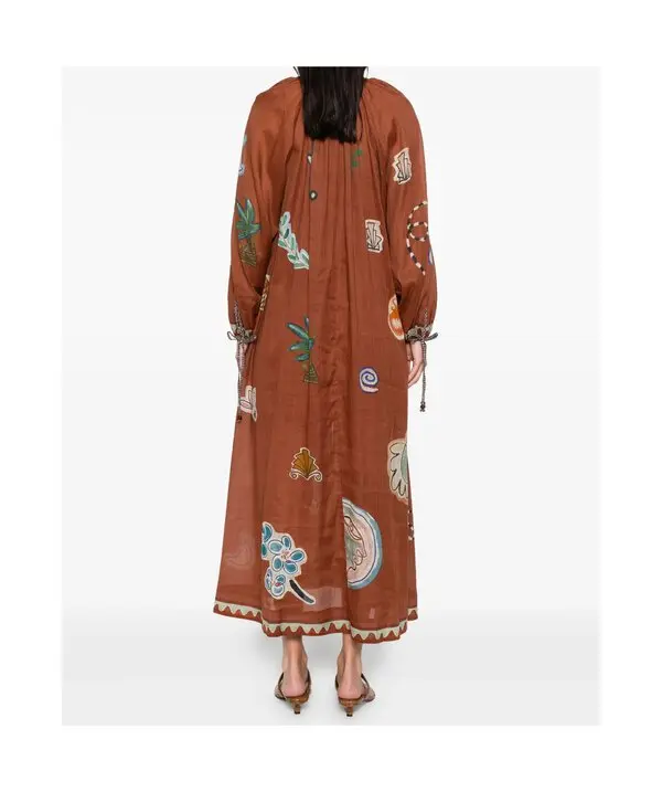 ALEMAIS Laurence Tie Front Shirtdress