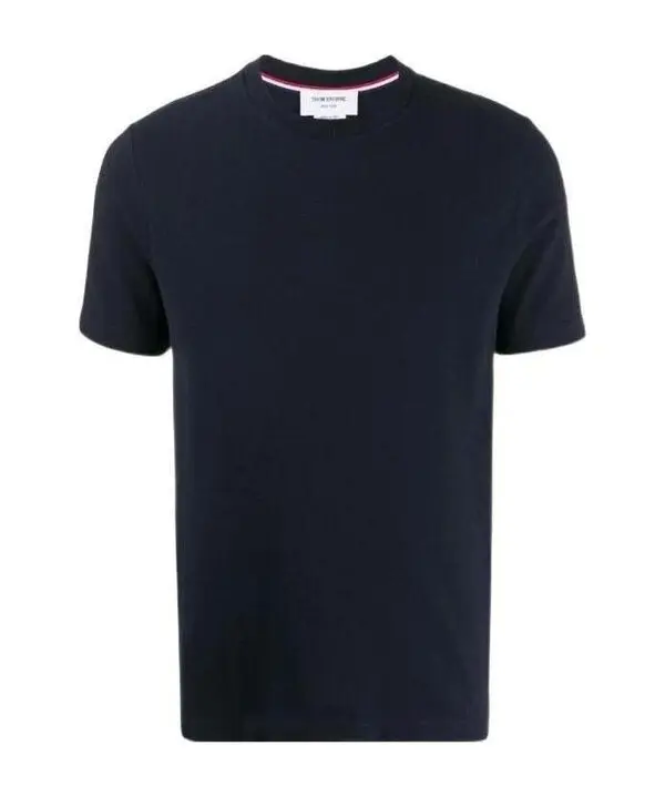 Thom Browne Classic Pique 4-bar T-shirt - Navy Blue