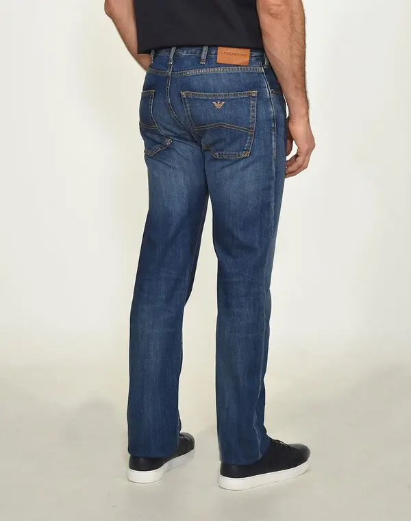 Emporio Armani Straight Leg Jeans - Blue