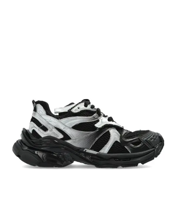 Balenciaga Runner 2 Mesh Sneakers - Black/white