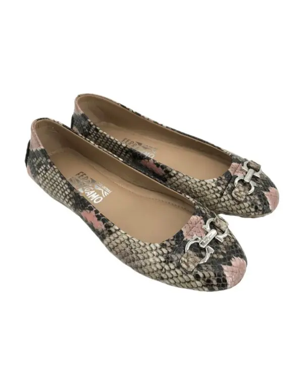 FERRAGAMO Gancini Horsebit Ballet Flats