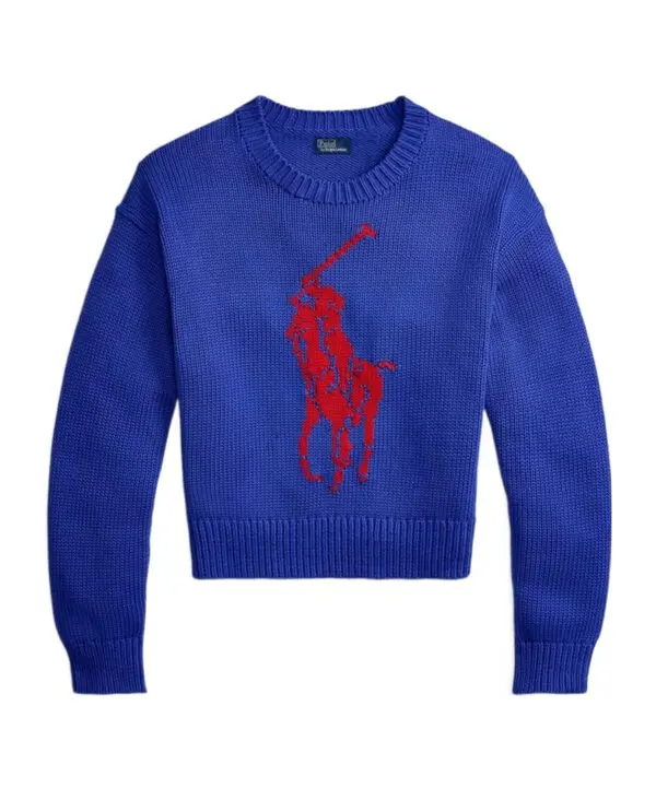 Polo Ralph Lauren Big Pony Crewneck Jumper - Blue