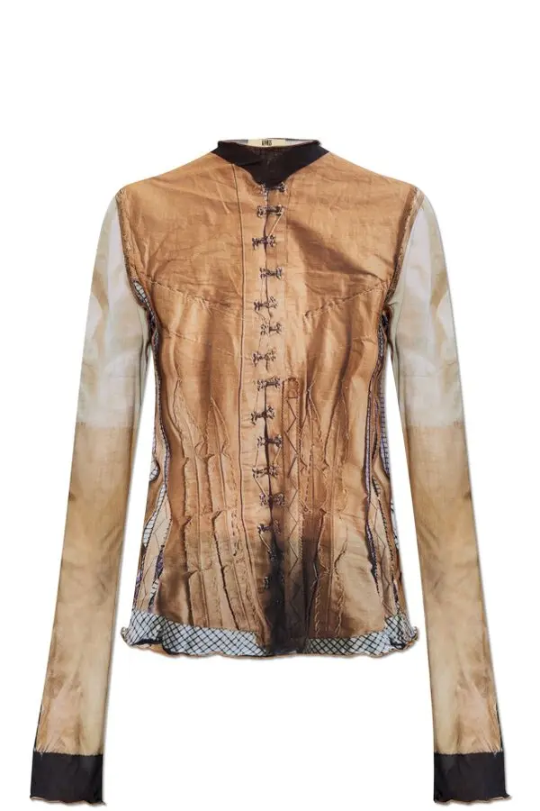 KNWLS Halcyon Printed Mesh Top - Multi-color