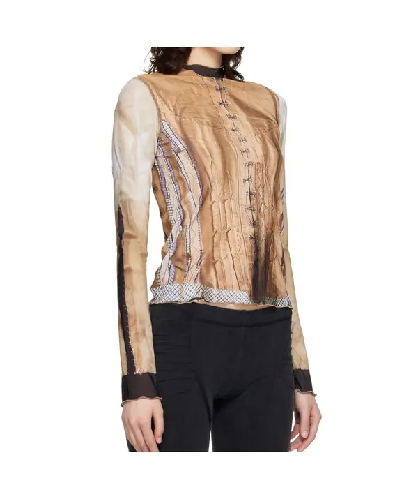 KNWLS Halcyon Printed Mesh Top - Multi-color