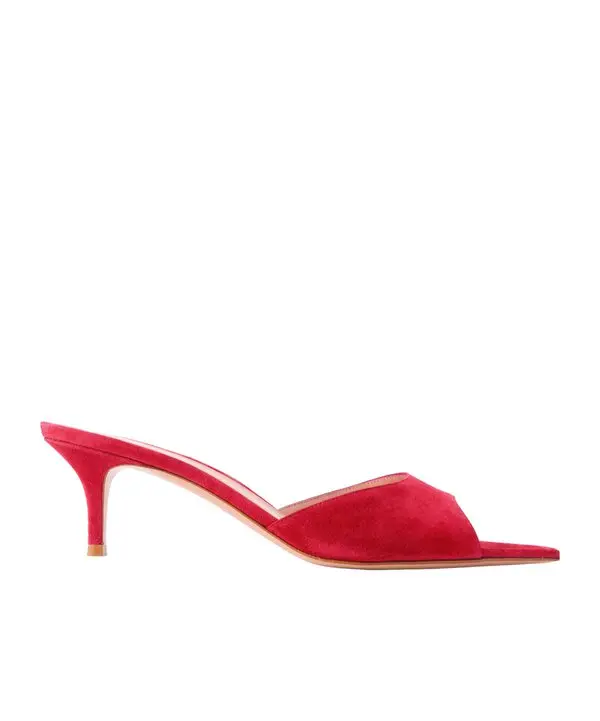 GIANVITO ROSSI Suede Mules