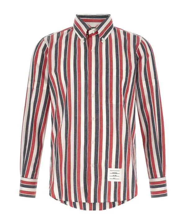 Thom Browne Striped Button-down Shirt - Multicolor