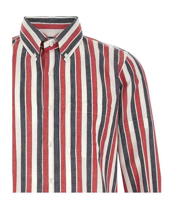 Thom Browne Striped Button-down Shirt - Multicolor