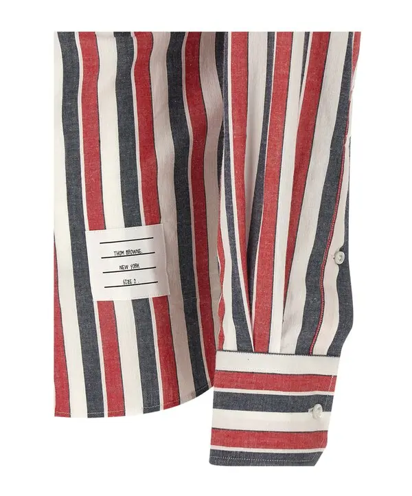 Thom Browne Striped Button-down Shirt - Multicolor