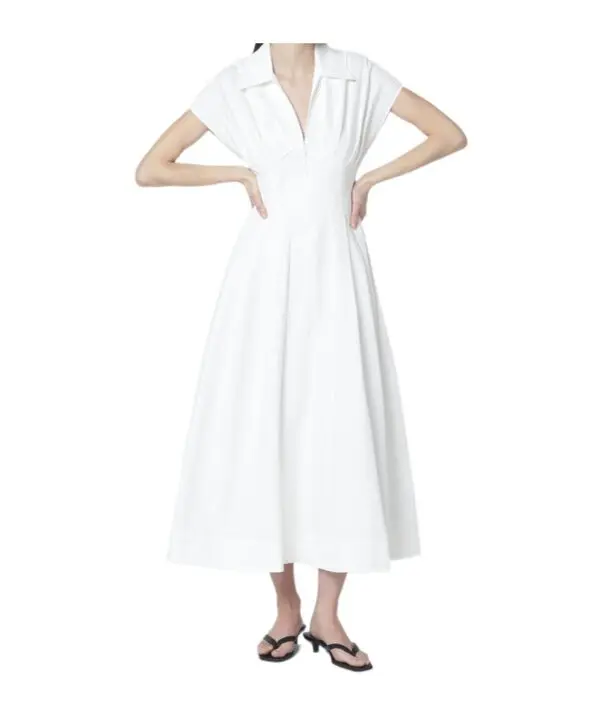 Simkhai Farlow Midi Dress - White