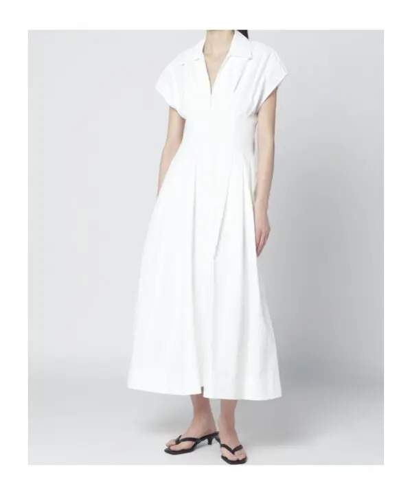 Simkhai Farlow Midi Dress - White