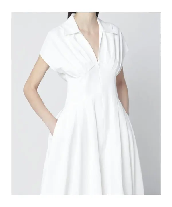 Simkhai Farlow Midi Dress - White
