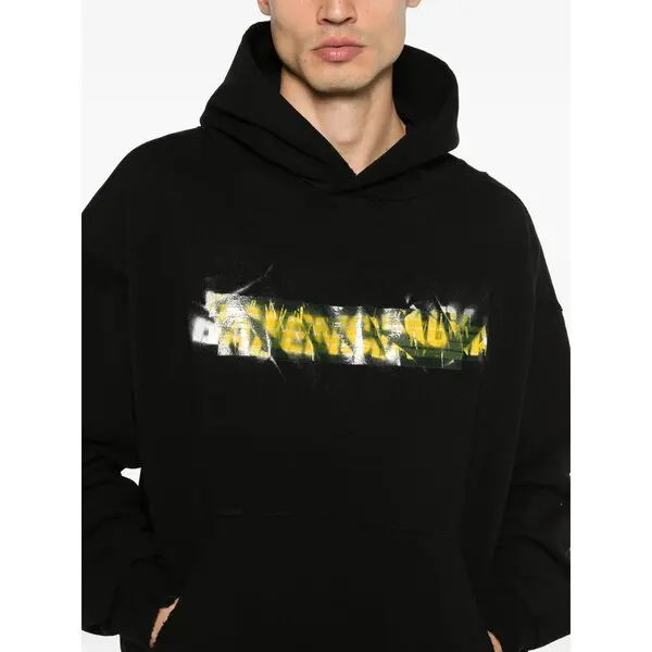 Balenciaga Logo Printed Fleece Hoodie