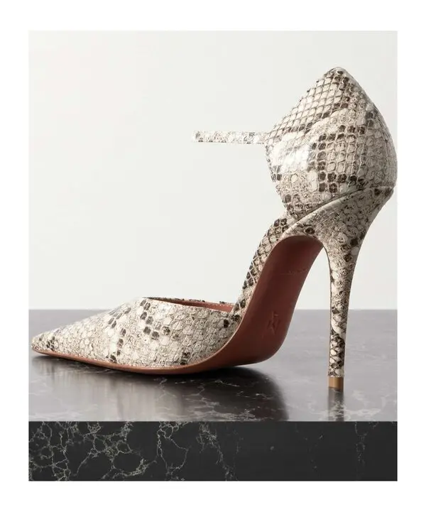 Amina Muaddi Barbara Pointed Stiletto Heels