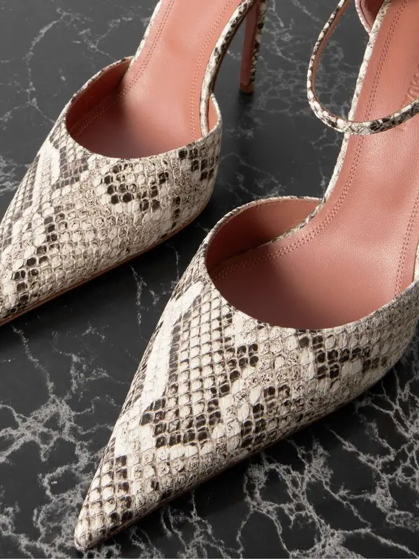 Amina Muaddi Barbara Pointed Stiletto Heels