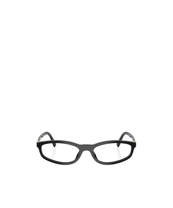 Miu Miu Oval Frame Eyeglasses With Logo Detail