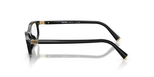Miu Miu Oval Frame Eyeglasses With Logo Detail