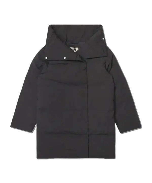 Paloma Wool Hooded Button Coat - Black