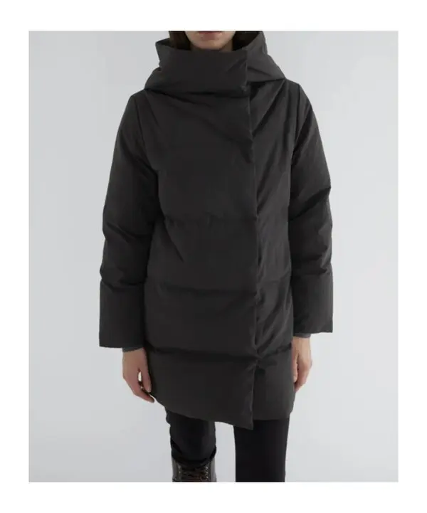 Paloma Wool Hooded Button Coat - Black
