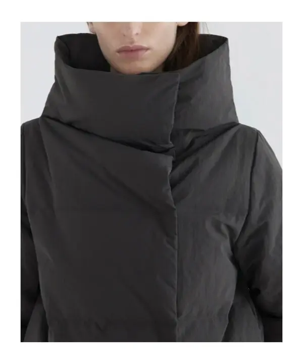 Paloma Wool Hooded Button Coat - Black