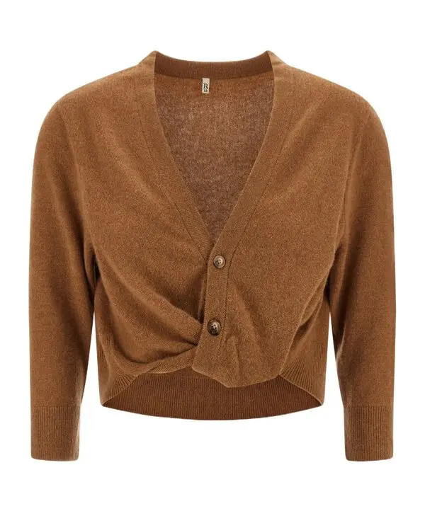 R13 Knot Cardigan - Brown