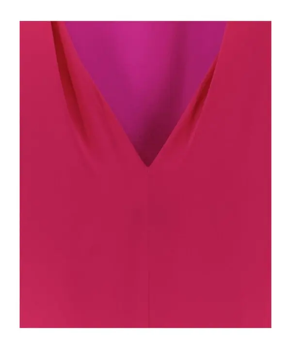 Dries Van Noten V-neck Satin Dress