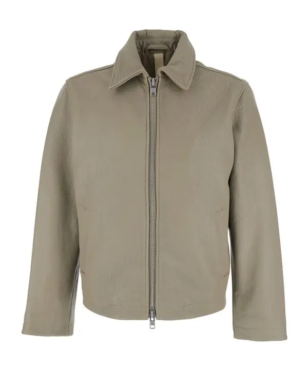 SUNFLOWER Cropped Leather Jacket