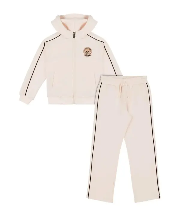 Moschino Zip-up Hoodie And Jogger Set - Light Pink