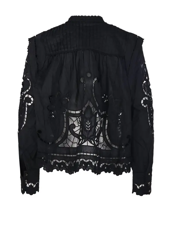 Farm Rio Broderie Anglaise Puff Sleeve Blouse
