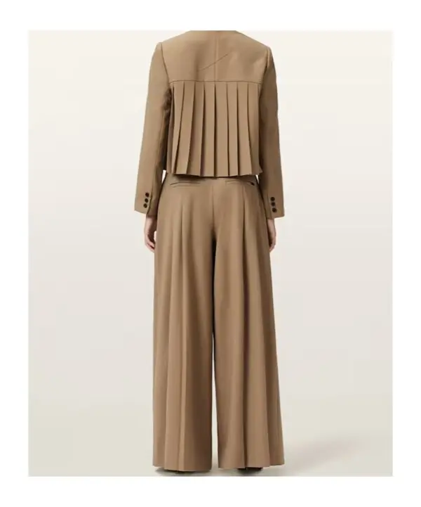 ALLSAINTS Poppy Wide Leg Pleated Trousers