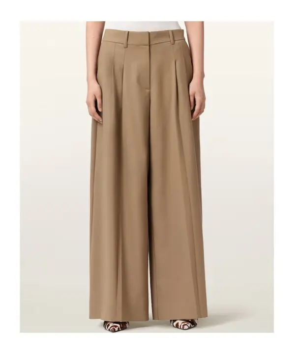 ALLSAINTS Poppy Wide Leg Pleated Trousers