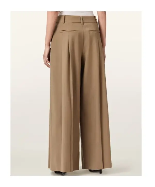 ALLSAINTS Poppy Wide Leg Pleated Trousers