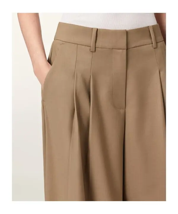 ALLSAINTS Poppy Wide Leg Pleated Trousers