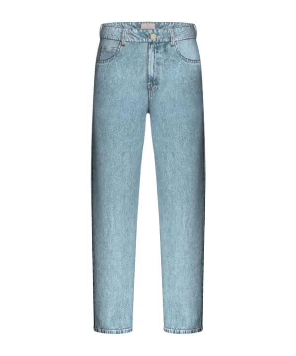 Marella Mom-fit Wide Leg Denim Trousers