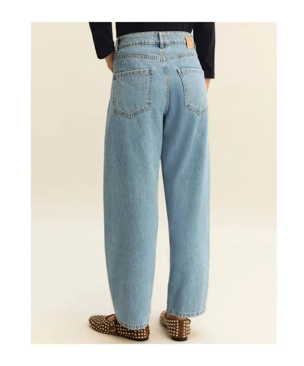 Marella Mom-fit Wide Leg Denim Trousers