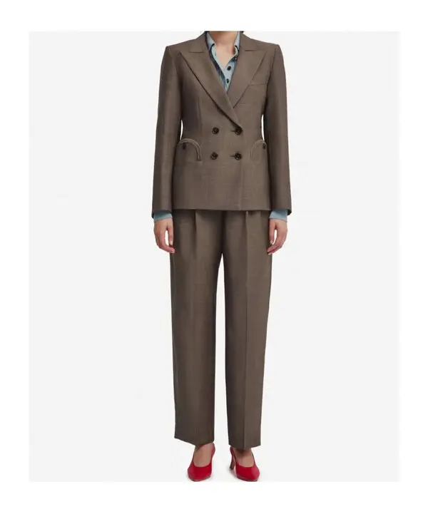 BLAZÉ MILANO Aile Charmer Double-breasted Blazer - Brown