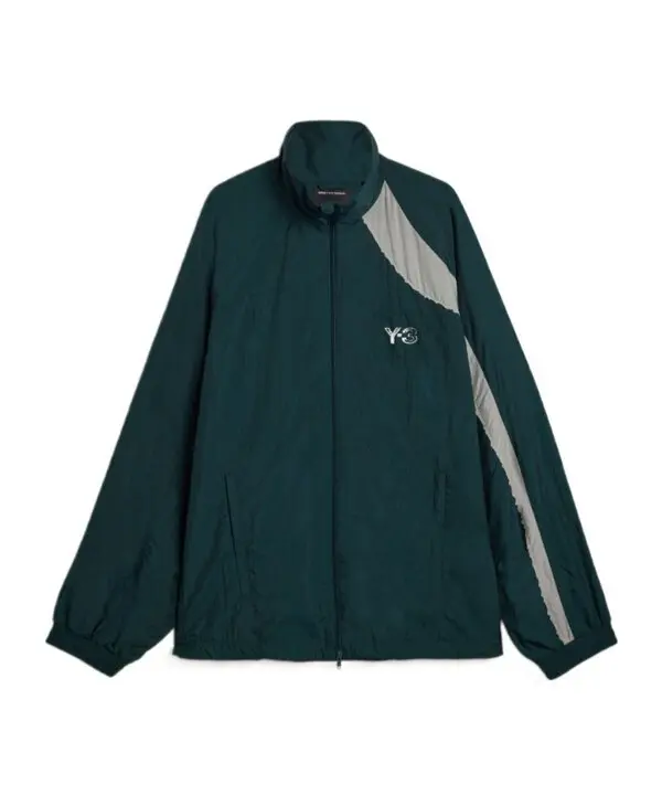 Y3 3-stripes" Track Jacket - Aurora Ivy/chalk Pearl