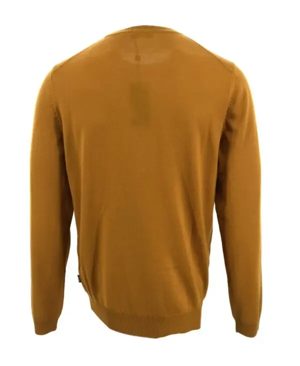 Hugo Boss Round Neck Fine Knit Sweater - Orange
