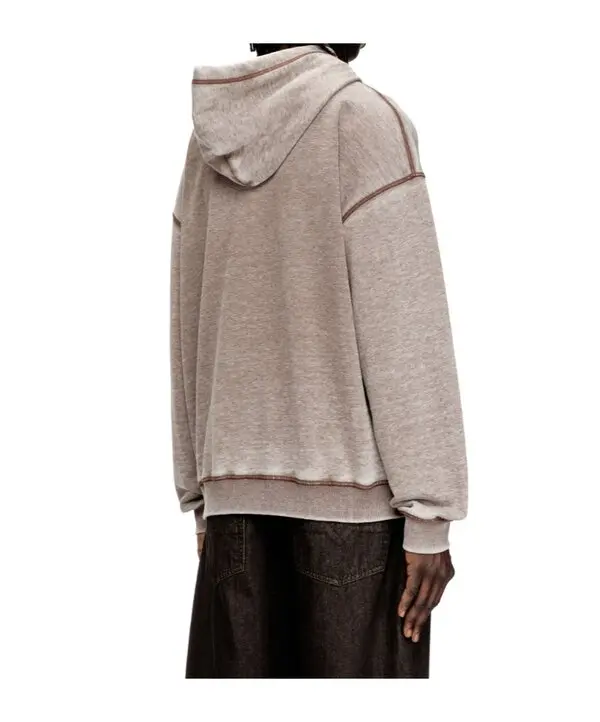DIESEL® S-boxton Studded Embellishment Printed Hoodie