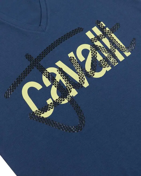 Just Cavalli Letter T-shirt - Blue