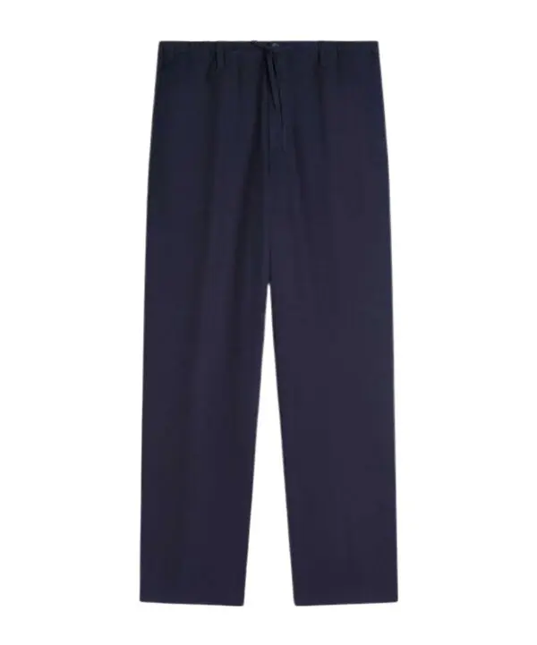 Dries Van Noten Straight Leg Cotton Wool Pants