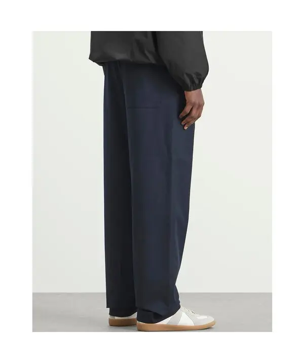 Dries Van Noten Straight Leg Cotton Wool Pants