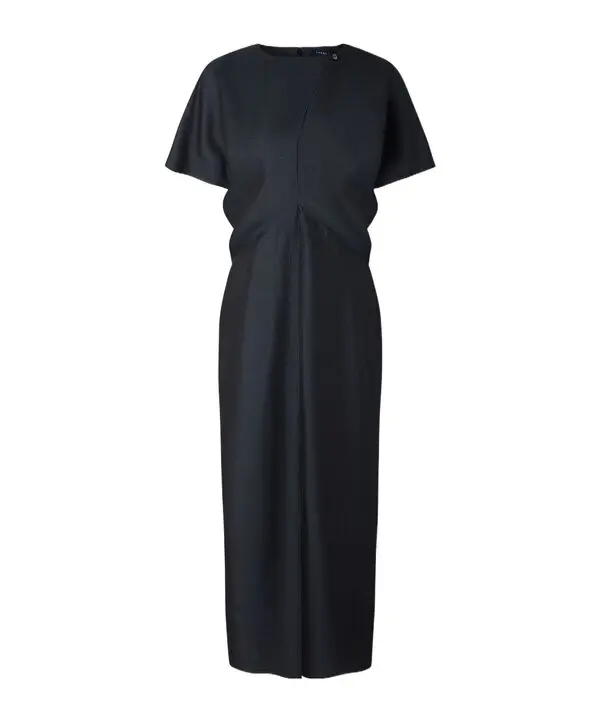 Soeur Ella V-neck Midi Dress - Black